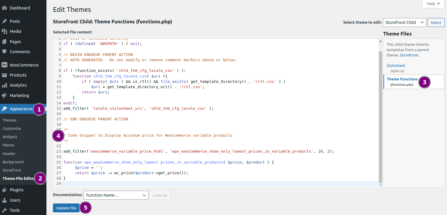 How to display only minimum price for WooCommerce Variable products – WPXtension